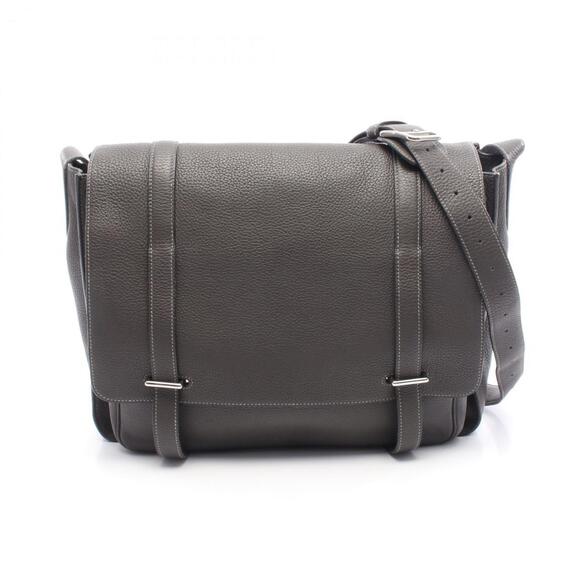 Hermes | Bags | Hermes Herms Steve Buzas 35 Graphite Shoulder Bag In ...